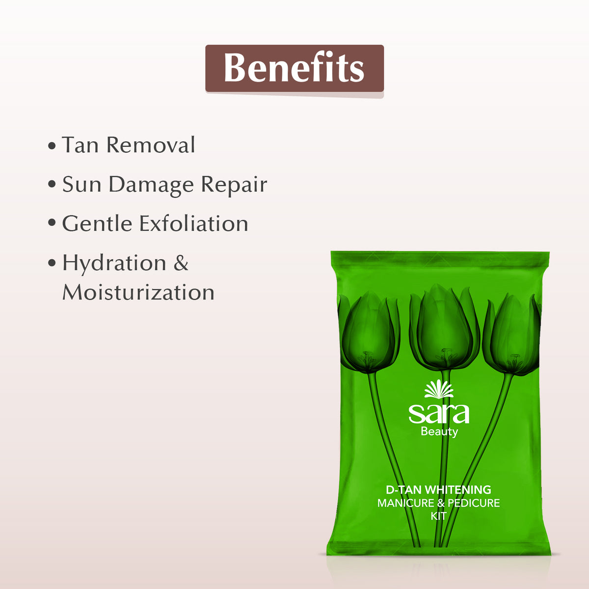 SARA D-TAN MANICURE PEDICURE KIT (PACK OF 6) – Sara Beauty