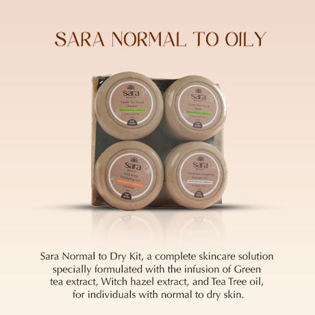 SARA NORMAL TO OILY - KIT (400 X 4) gm – Sara Beauty