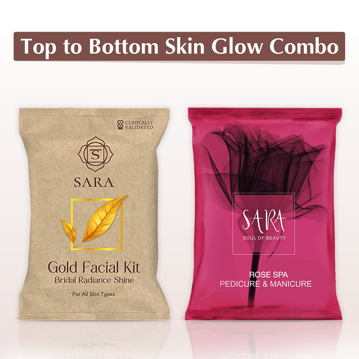 Sara Gold Facial Kit for Bridal Radiance & Shine for All Types of Skin ...