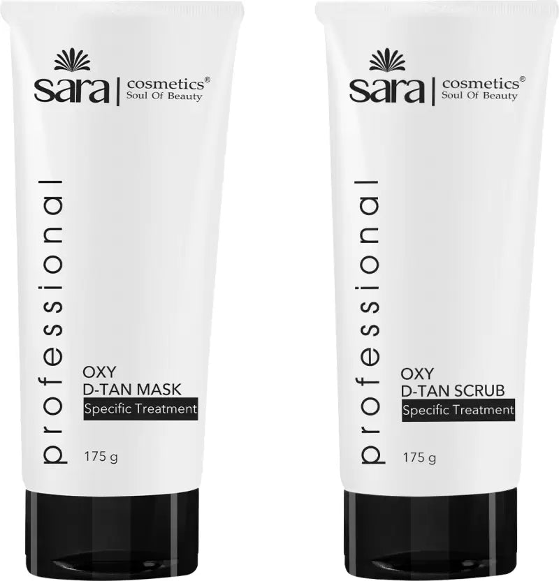 Sara D-Tan Mask & Scrub Pack For Instant De-Tan Removal & Acne Prone F ...