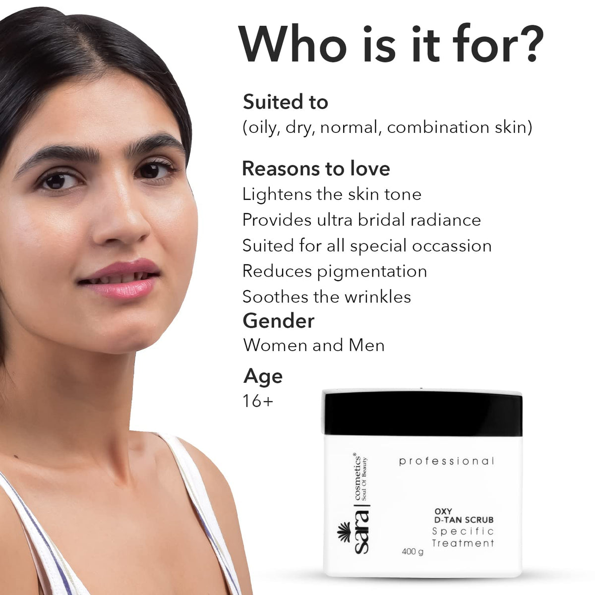D Tan Scrub - Best Oxy D-Tan Scrub SARA Skin Scrub – Sara Beauty