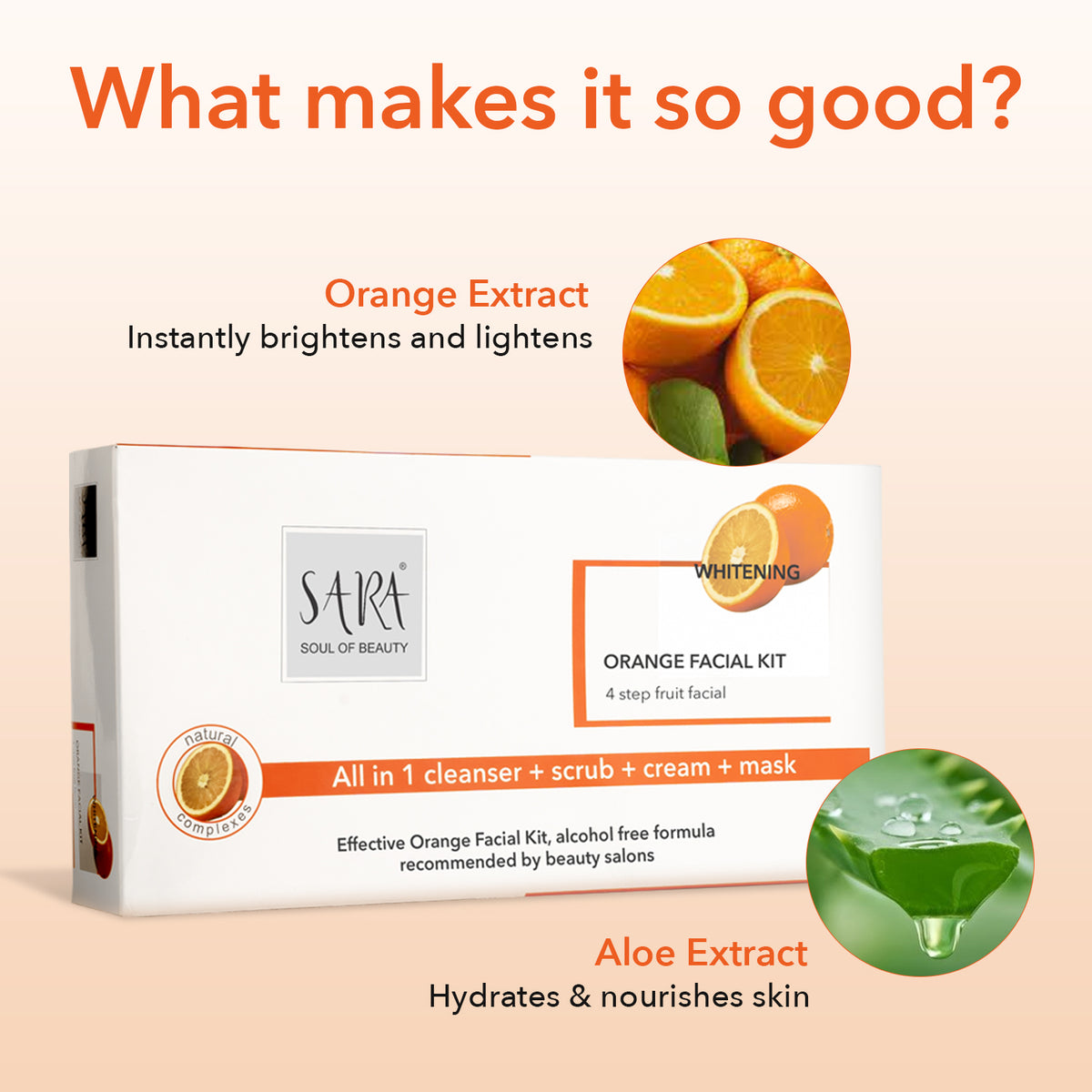 Sara Orange Facial Kit Best Facial Kit – Sara Beauty